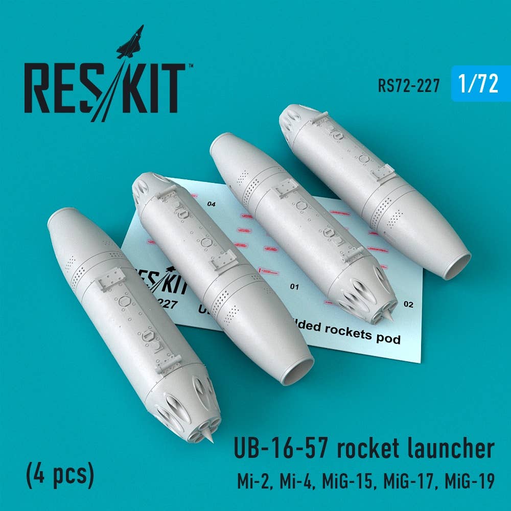 UB-16-57 rocket launcher (4 pcs) Mi-2, Mi-4, MiG-15, MiG-17, MiG-19 | HLJ.com