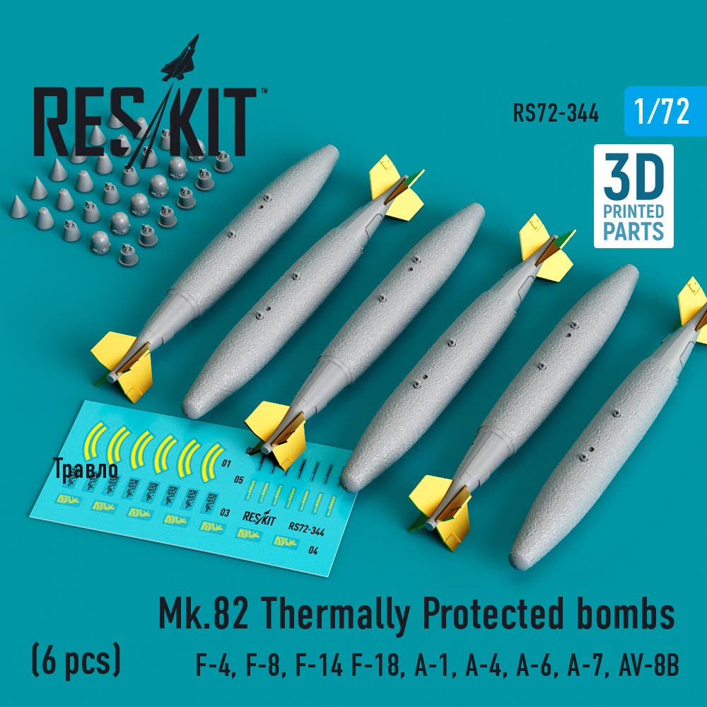 Mk.82 thermally protected bombs (6 pcs) (3D Printed) | HLJ.com