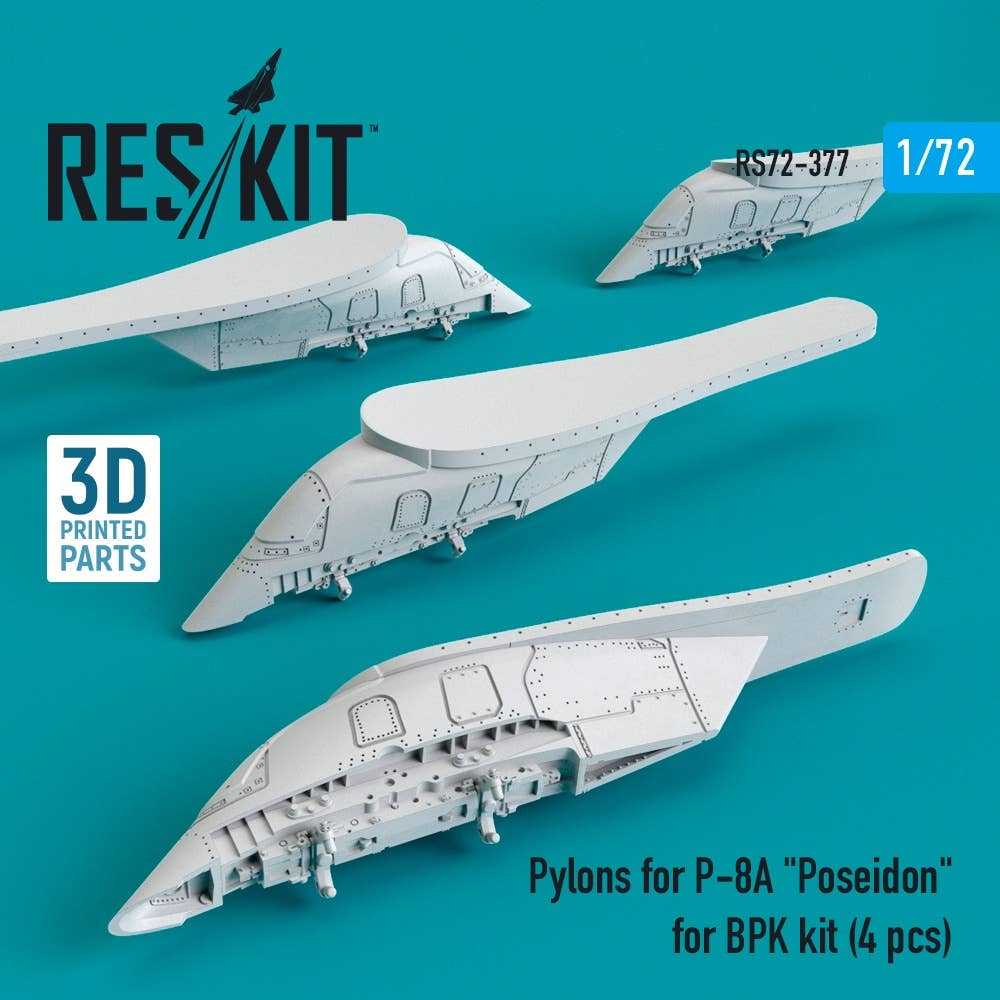 Pylons for P-8A Poseidon for BPK kit (4 pcs) (3D Printing) | HLJ.com