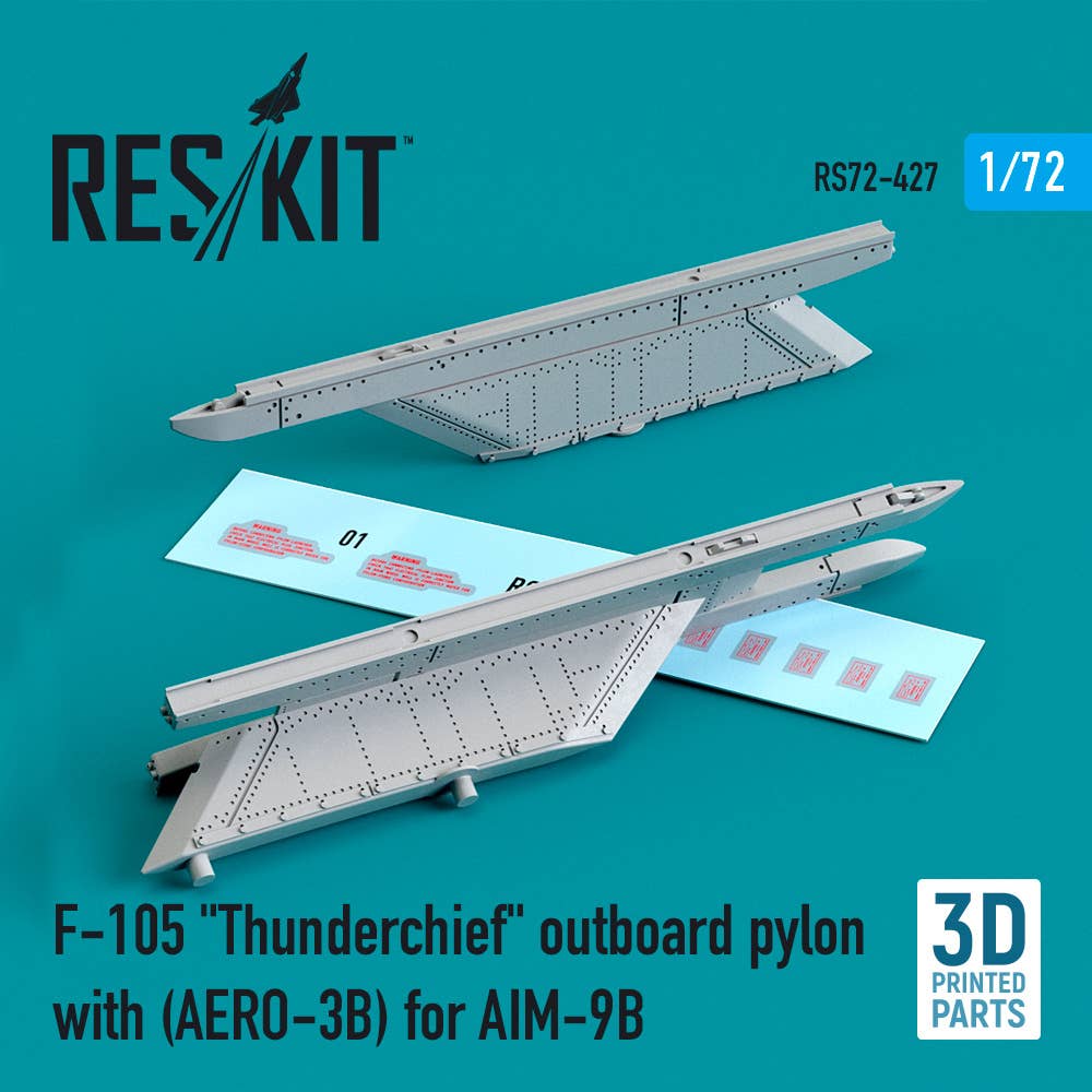 F-105 Thunderchief outboard pylon (AERO-3B) for AIM-9B (3D printing ...
