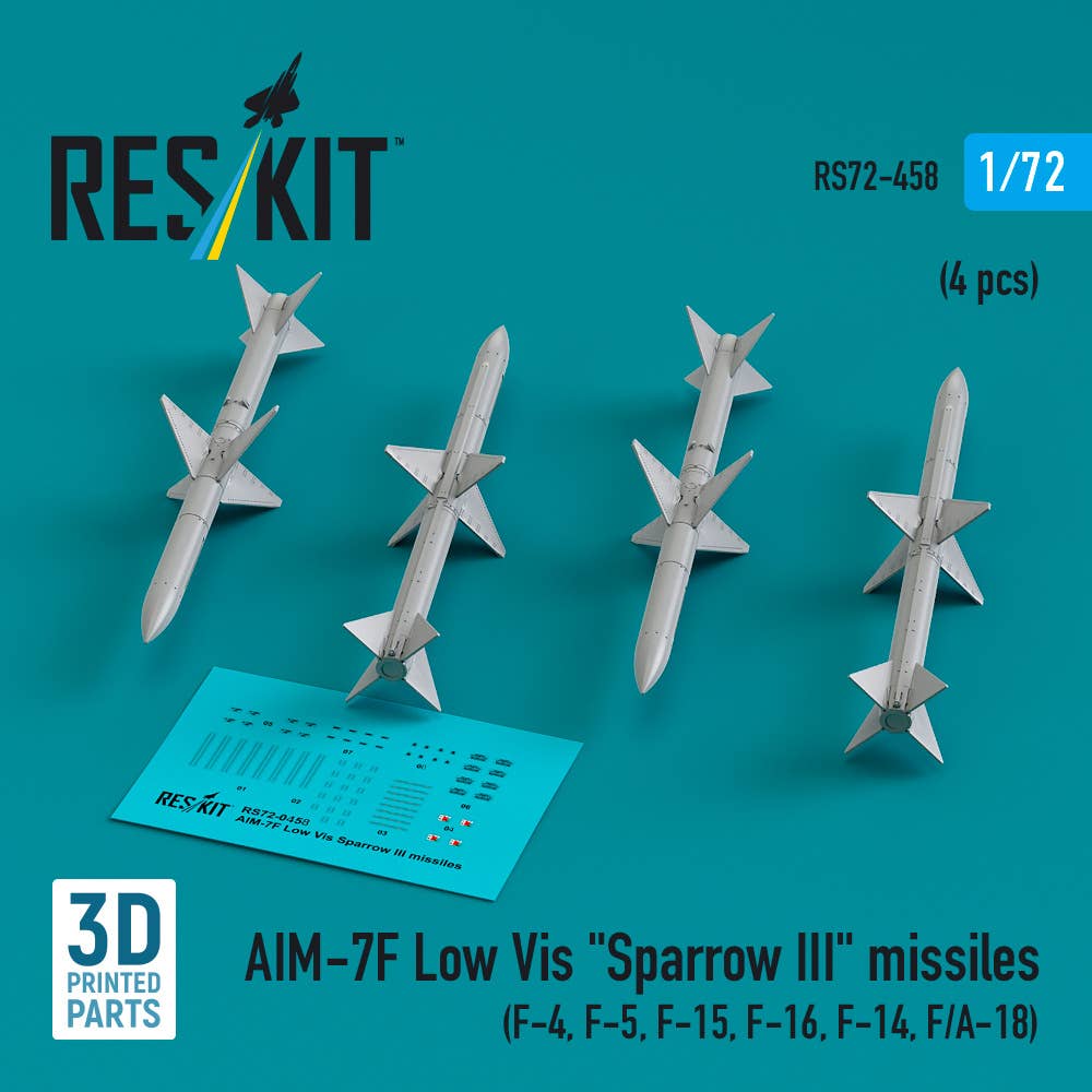 AIM-7F Low Vis Sparrow III missiles (4 pcs) | HLJ.com