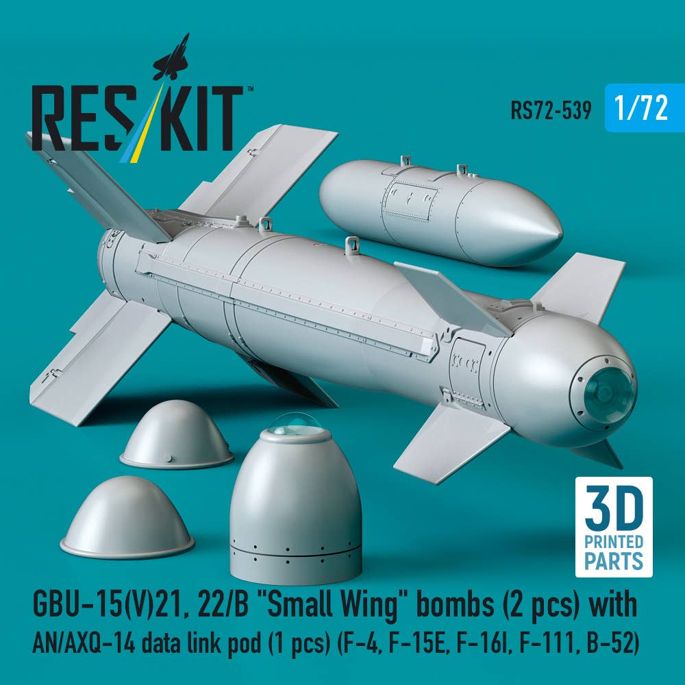 GBU-15(V)21,22/B Small Wing bombs (2 pcs) with AN/AXQ-14 data link pod ...