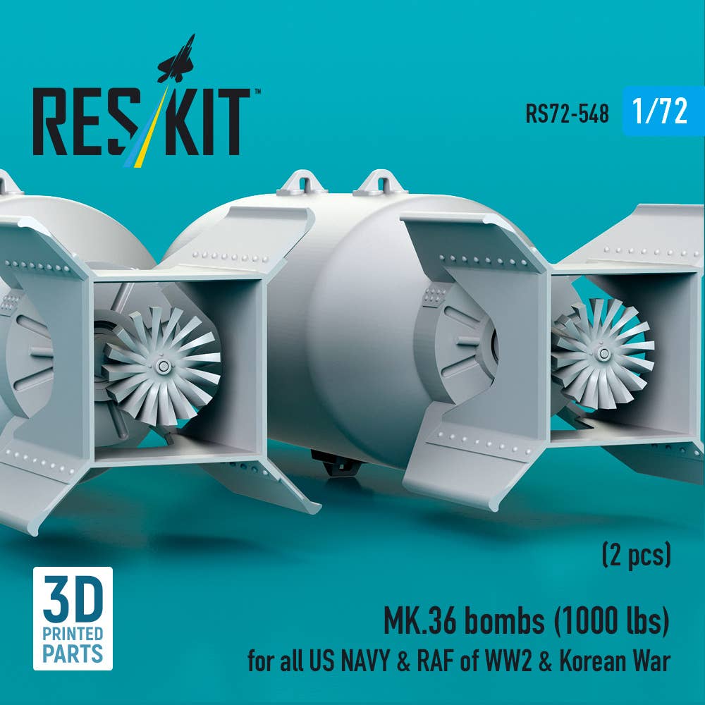 MK.36 bombs (1000 lbs) WW2 & Korean War (2 pcs) (3D Printed) | HLJ.com