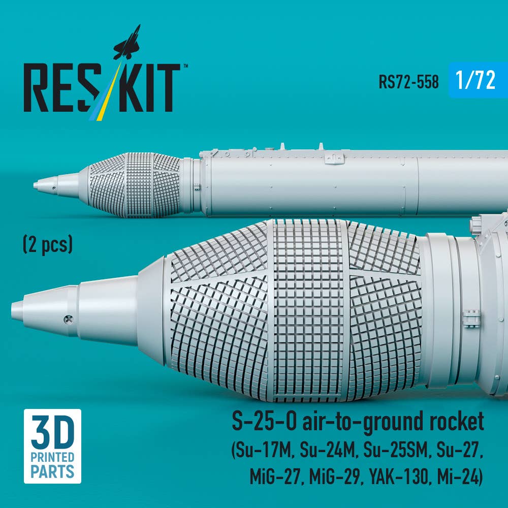 S-25-O air-to-ground rocket (2 pcs) (3D Printed) | HLJ.com