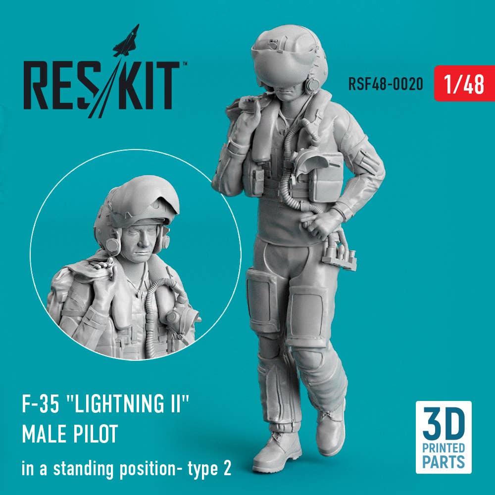 F-35 Lightning II male pilot (in a standing position - type 2) (3D ...