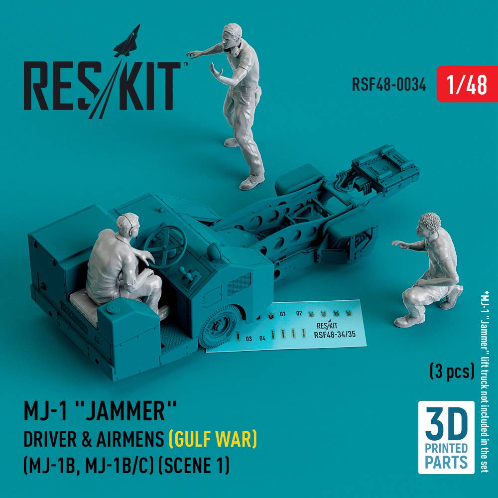 MJ-1 Jammer Driver & airmens (Gulf War) (MJ-1B, MJ-1B/C) (scene 1) (3 ...