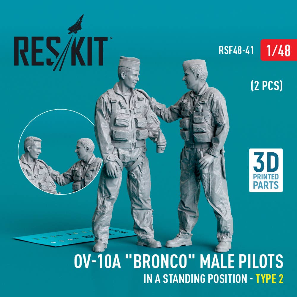 OV-10A Bronco male pilots (in a standing position - type 2) (2 pcs) (3D ...