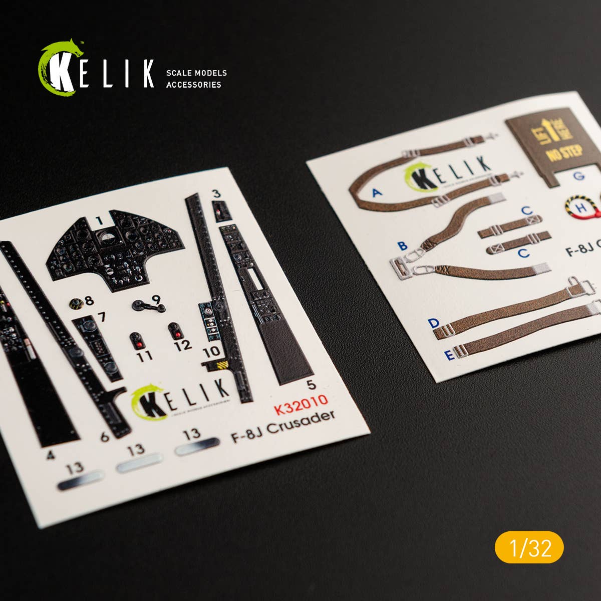 F-8J Crusader- Interior 3D Decal for Trumpeter kit | HLJ.com