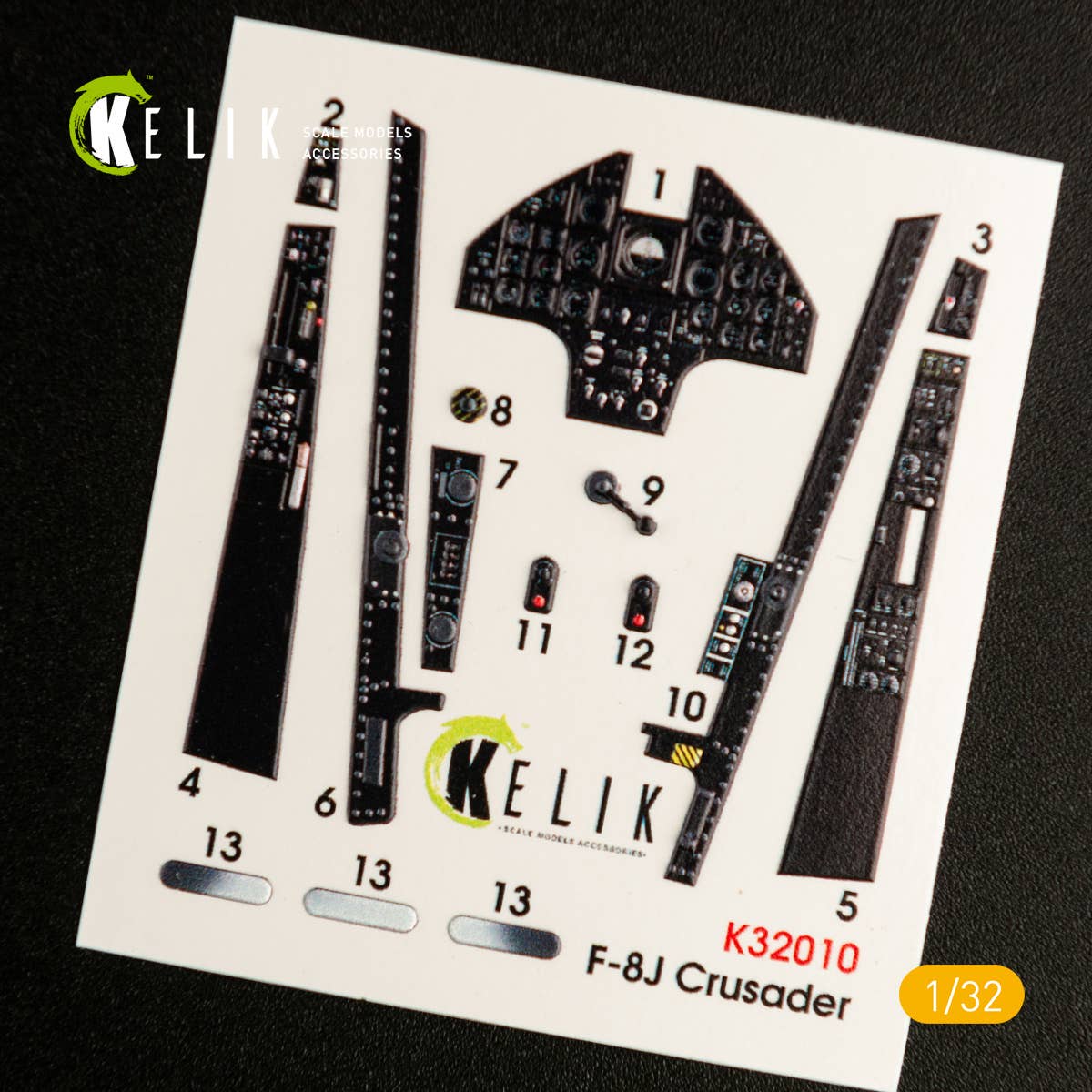 F-8J Crusader- Interior 3D Decal for Trumpeter kit | HLJ.com