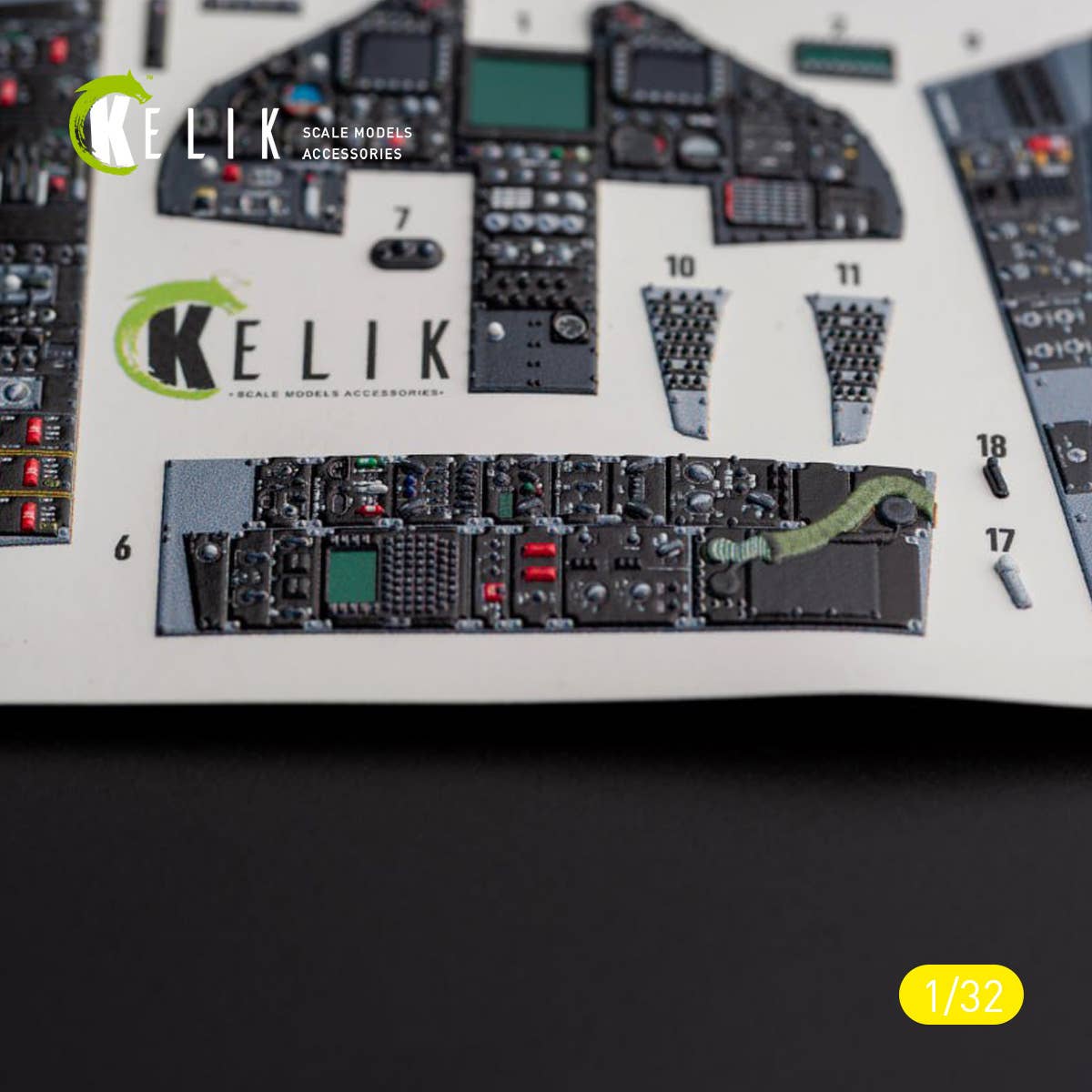 F-117A - Type 2 interior 3D decals for Trumpeter kit | HLJ.com