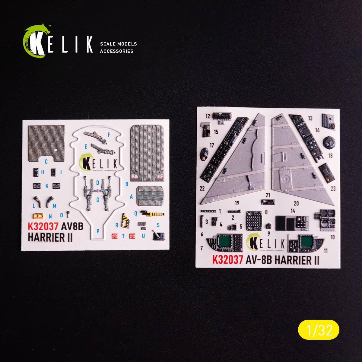 AV-8B Harrier II+/NA - interior 3D decals for Trumpeter kit | HLJ.com