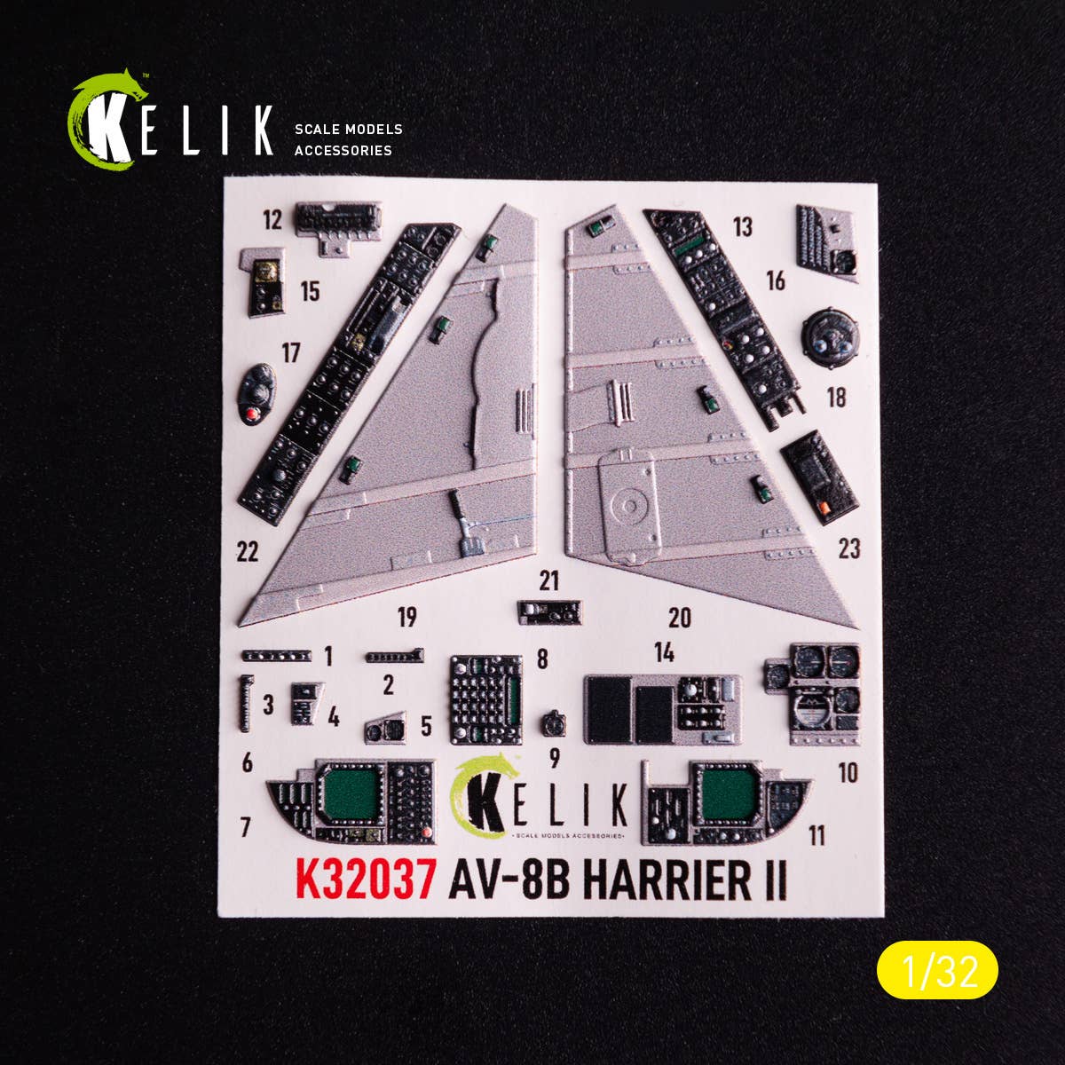 AV-8B Harrier II+/NA - interior 3D decals for Trumpeter kit | HLJ.com