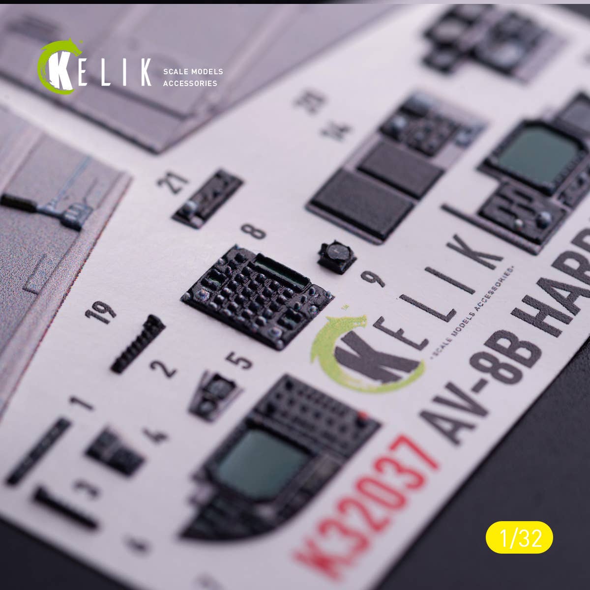 AV-8B Harrier II+/NA - interior 3D decals for Trumpeter kit | HLJ.com
