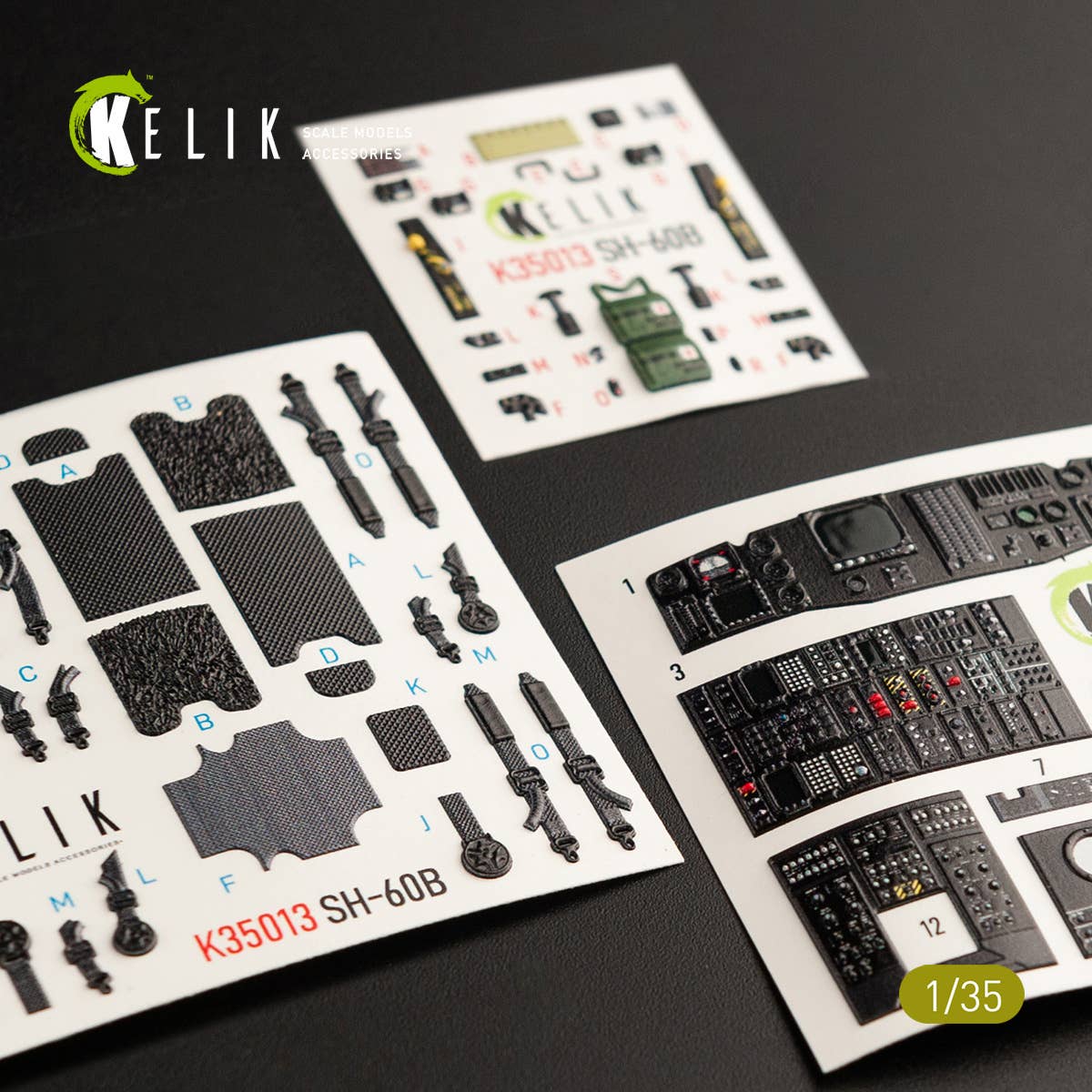 SH-60B interior 3D decals for Kitty Hawk kit | HLJ.com
