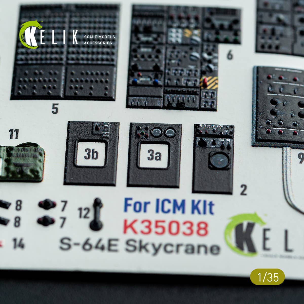 S-64E Skycrane - interior 3D decals for ICM kit | HLJ.com