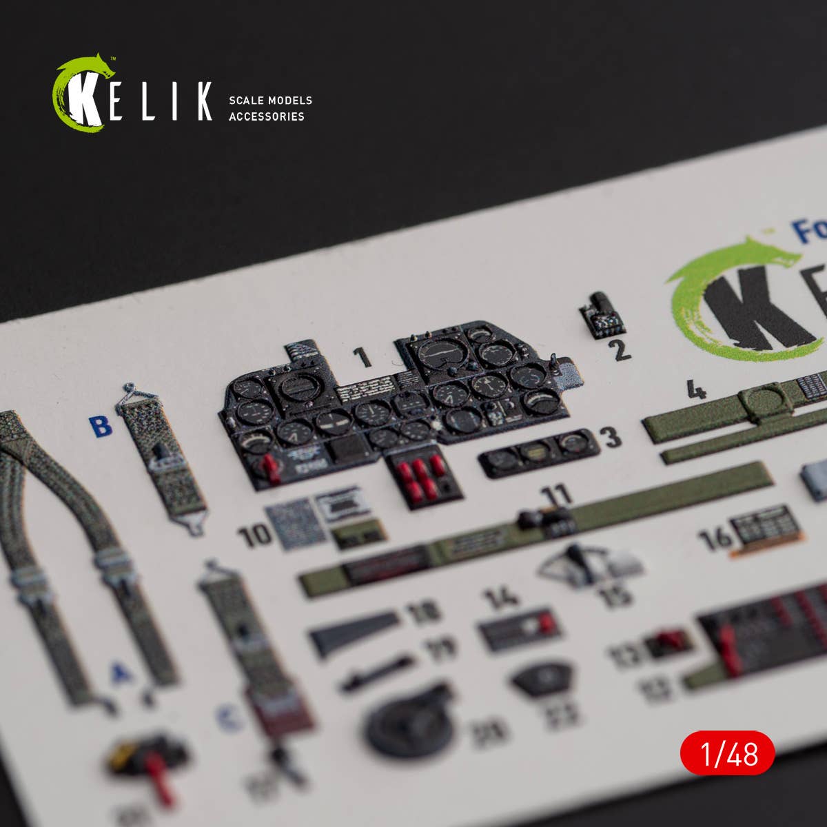 P-47D Thunderbolt interior 3D decals for Italeri/Aca | HLJ.com