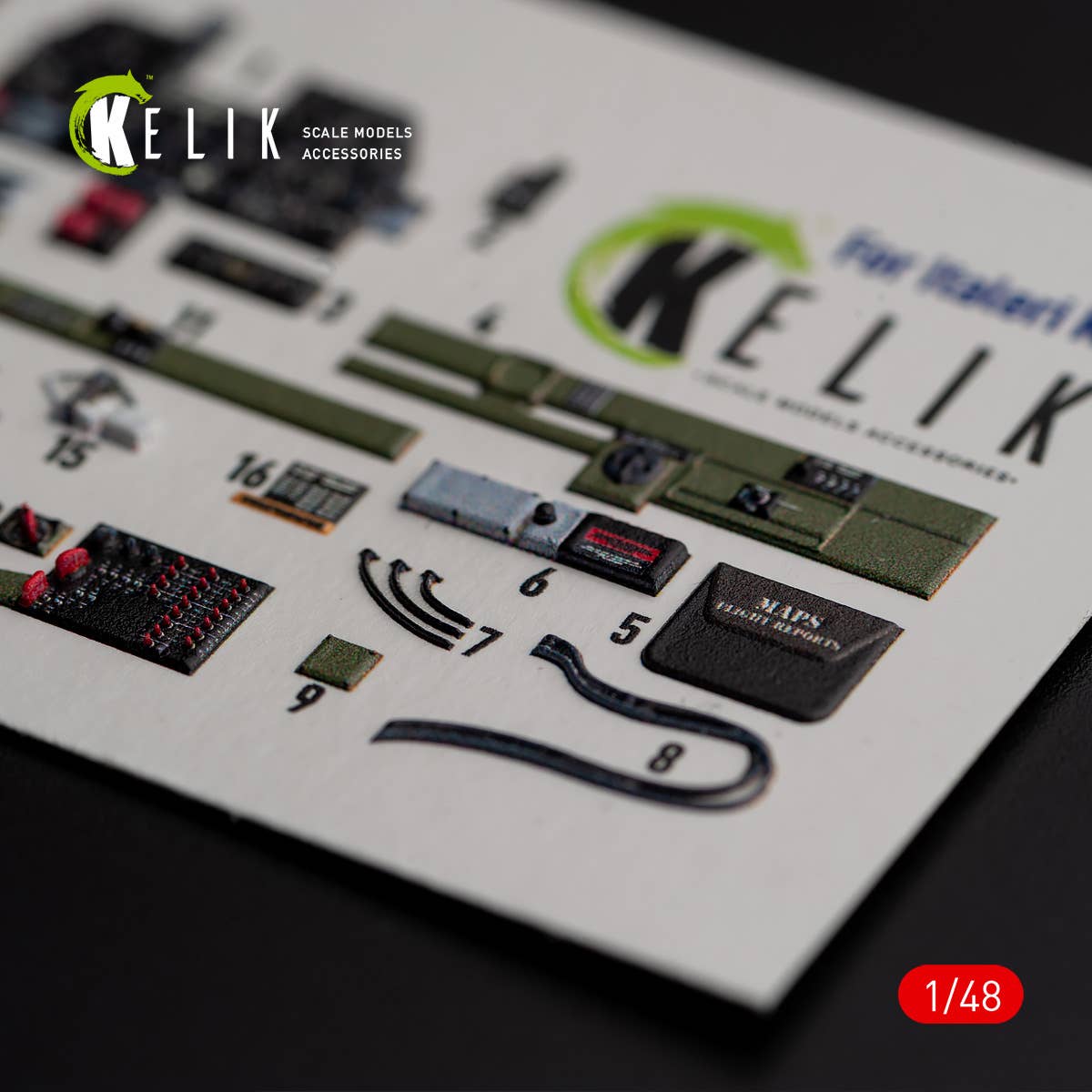 P-47D Thunderbolt interior 3D decals for Italeri/Aca | HLJ.com