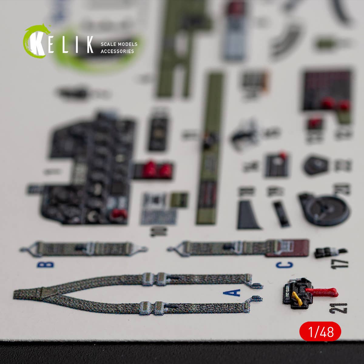 P-47D Thunderbolt interior 3D decals for Italeri/Aca | HLJ.com