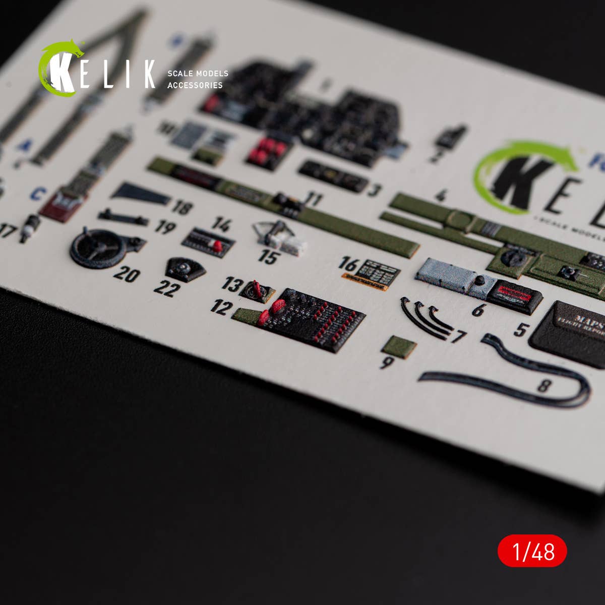 P-47D Thunderbolt interior 3D decals for Italeri/Aca | HLJ.com