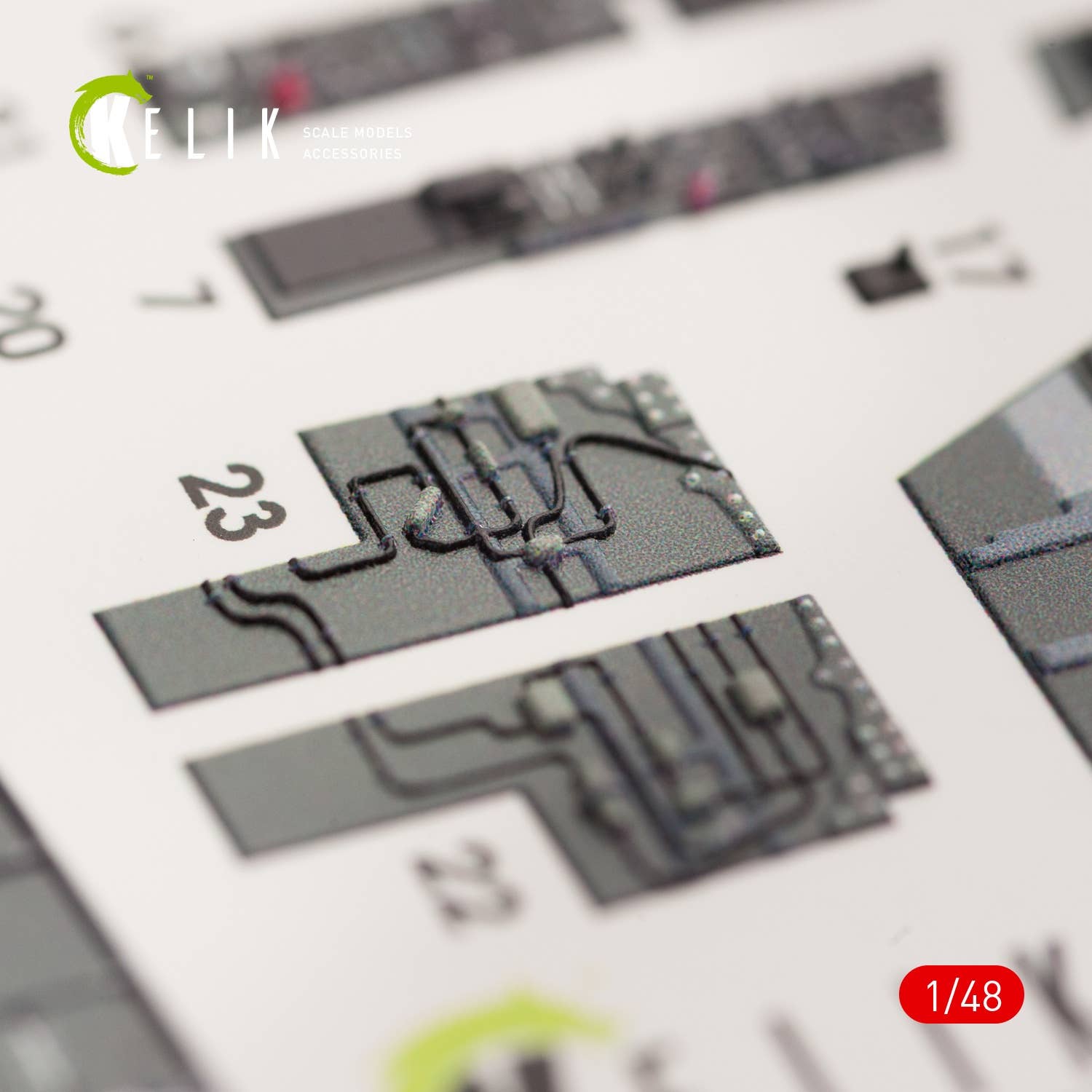 F/A-18B Hornet interior 3D decals for Kinetic kit | HLJ.com