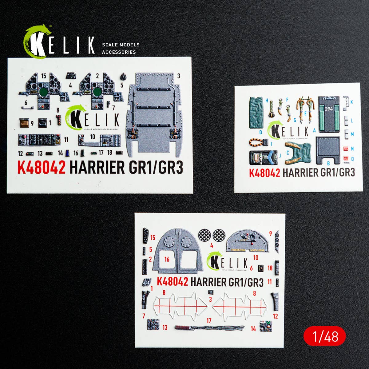 Harrier GR1/GR3 interior 3D decals for Kinetic kit (For Kinetic) | HLJ.com