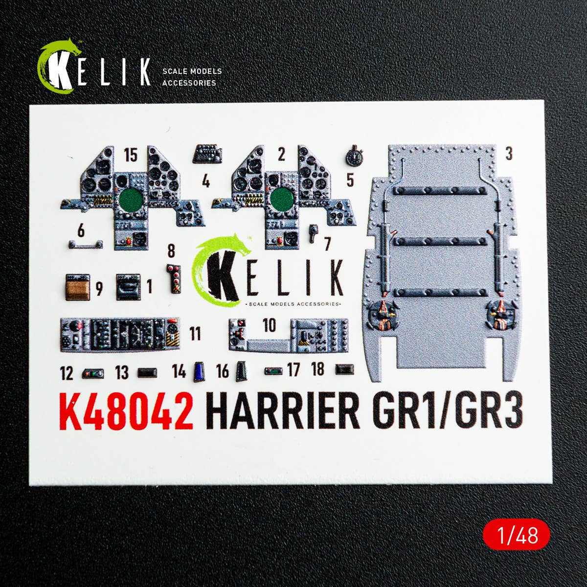 Harrier GR1/GR3 interior 3D decals for Kinetic kit (For Kinetic) | HLJ.com