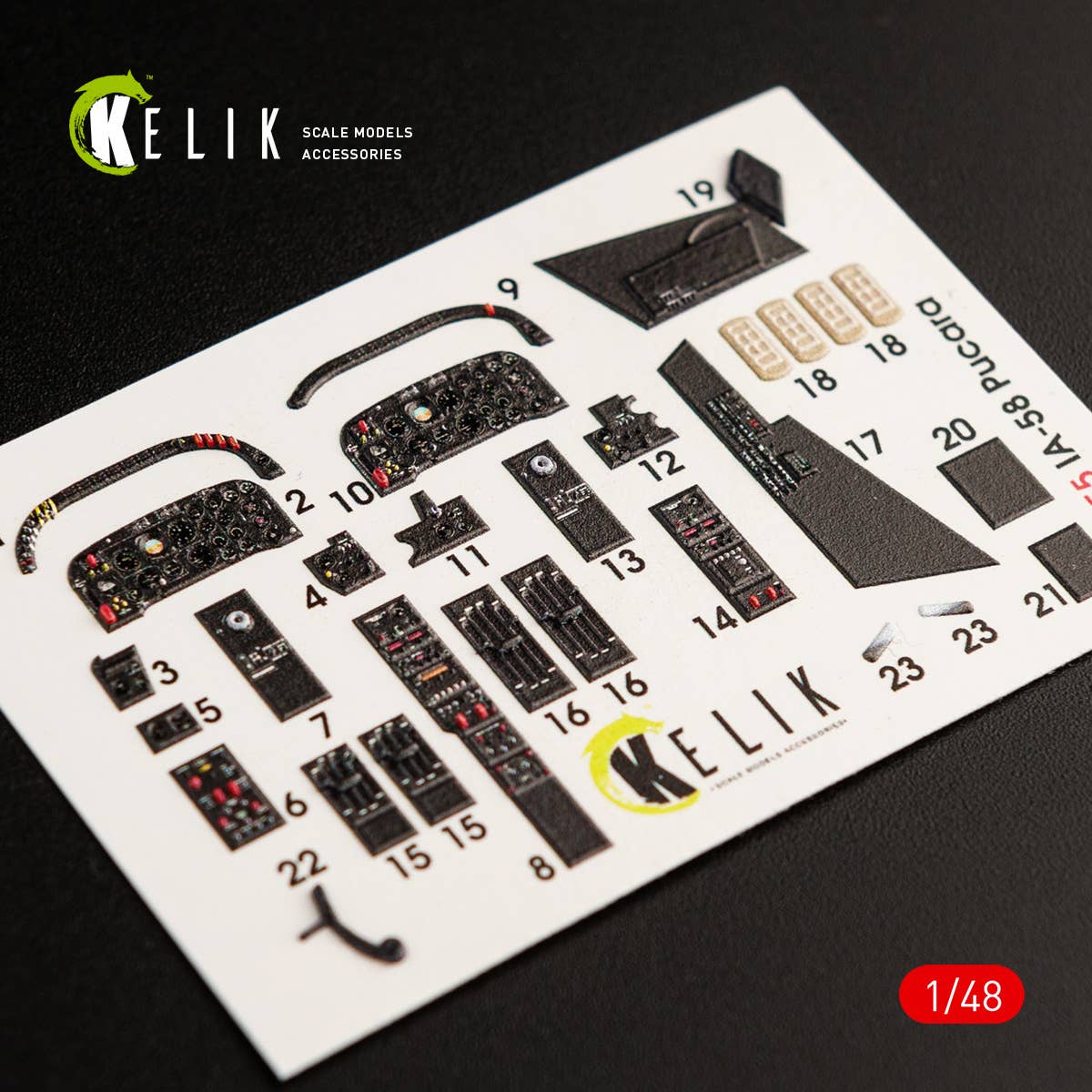 IA-58 Pucara interior 3D decals for Kinetic kit | HLJ.com