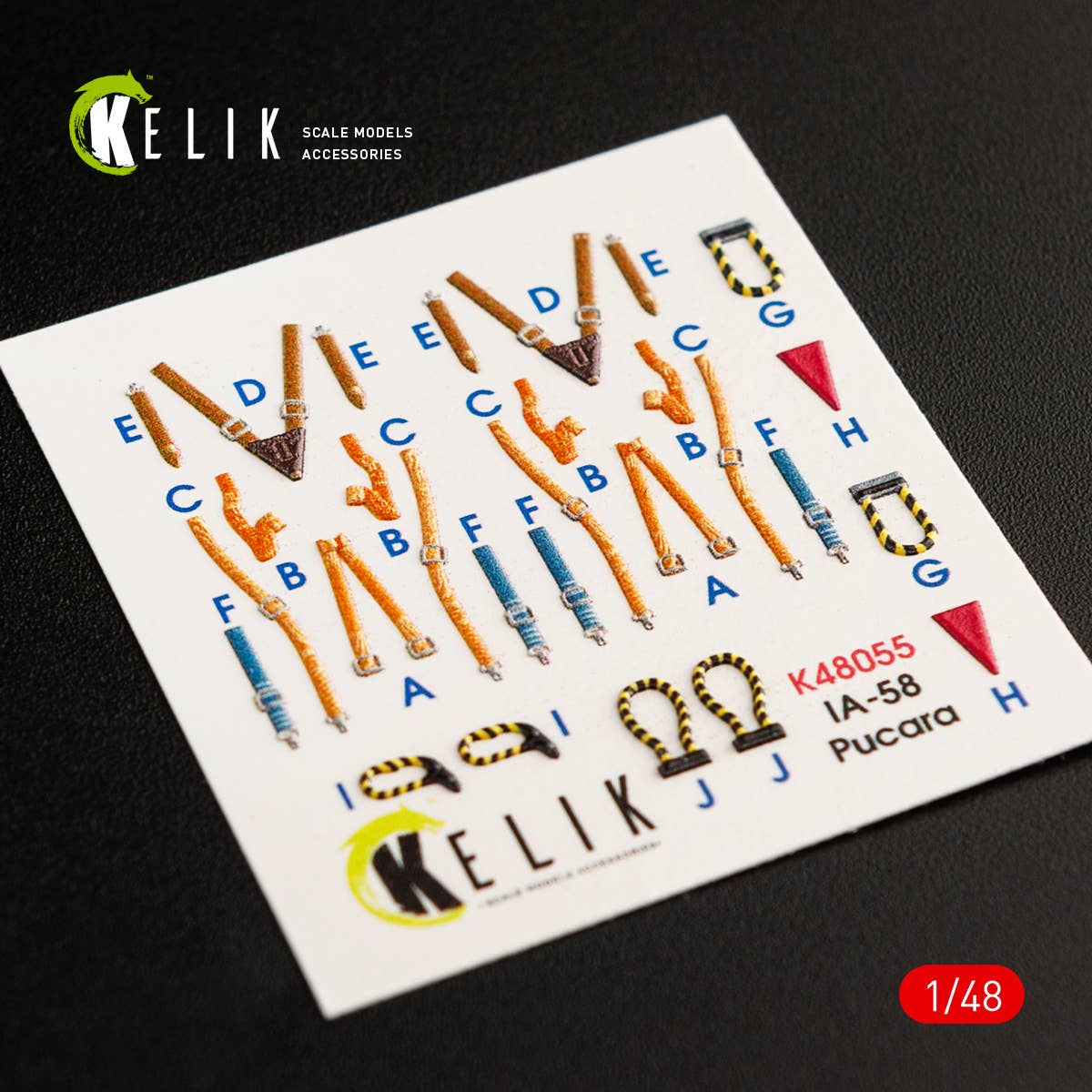 IA-58 Pucara interior 3D decals for Kinetic kit | HLJ.com