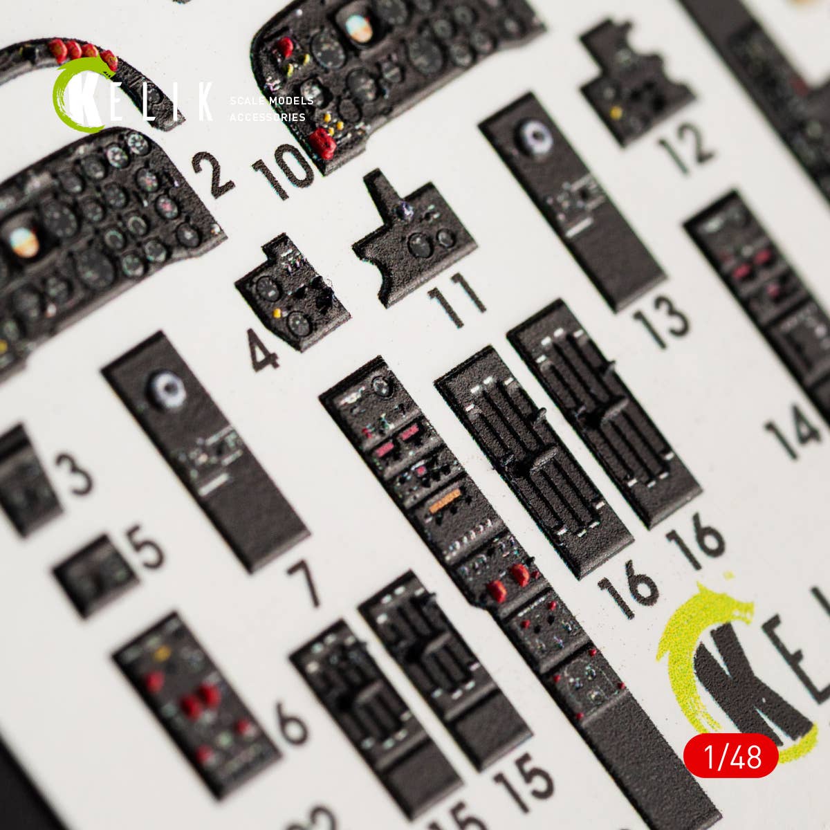 IA-58 Pucara interior 3D decals for Kinetic kit | HLJ.com