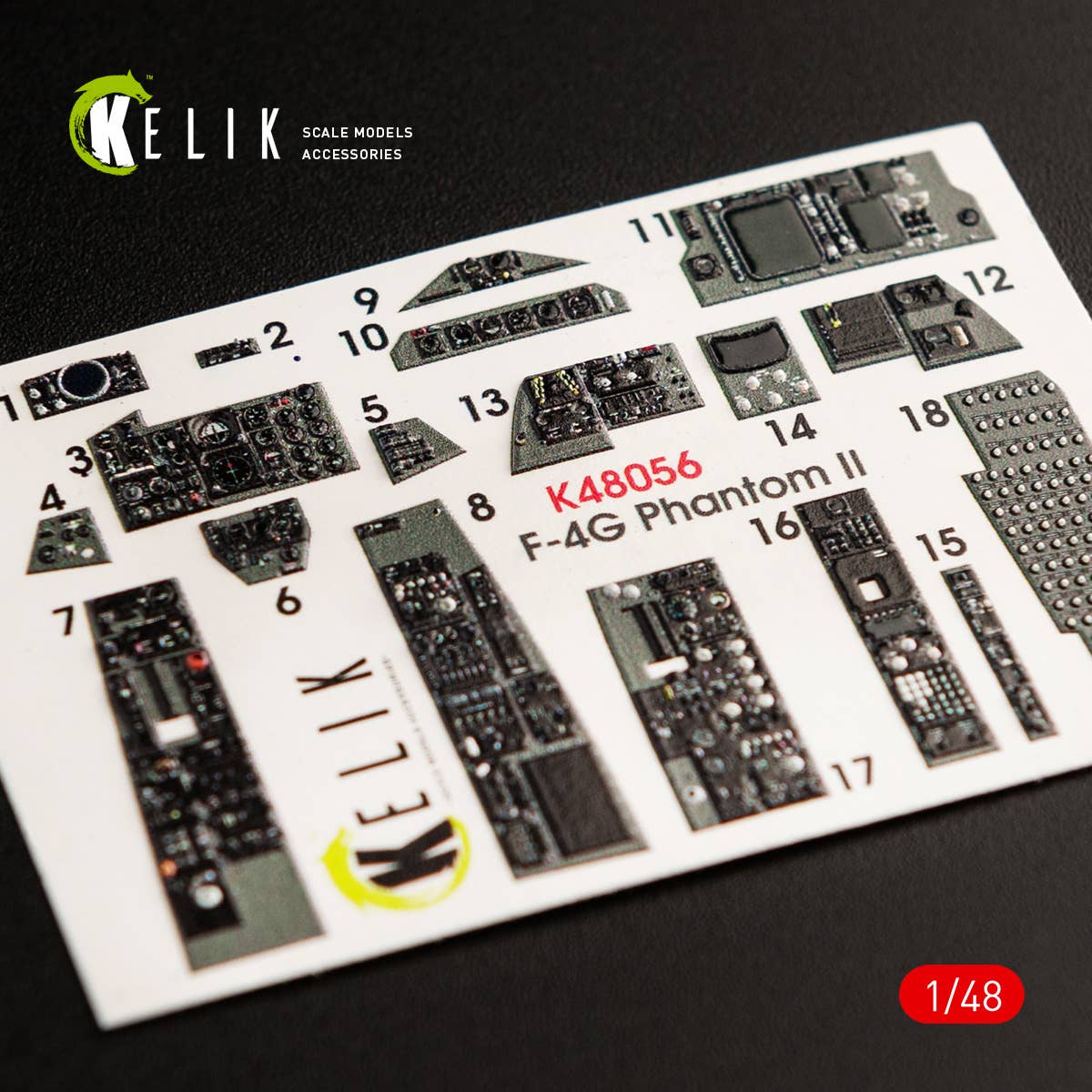 F-4G interior 3D decals for Meng kit | HLJ.com