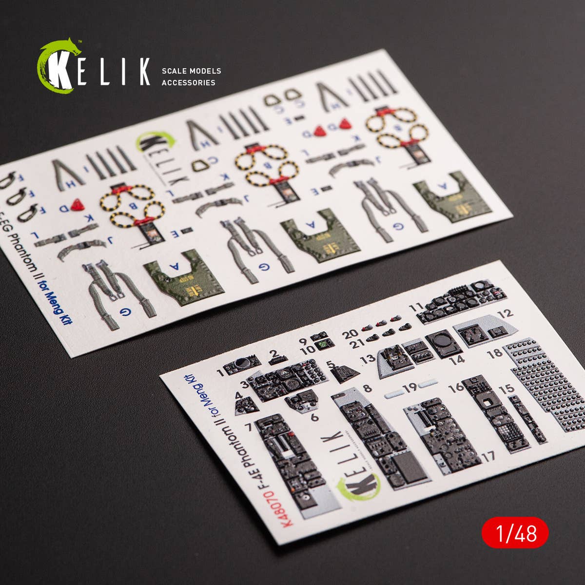 F-4E Phantom II interior 3D decals for Meng kit | HLJ.com