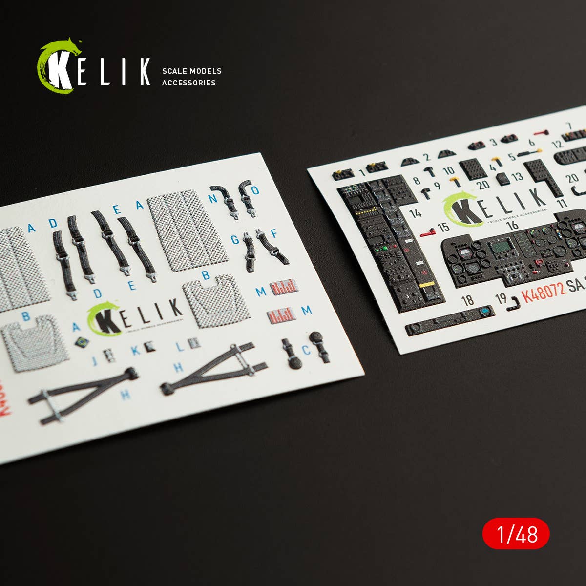 Dauphin II SA.365F / AS.565SA interior 3D decals for Kitty Hawk ...