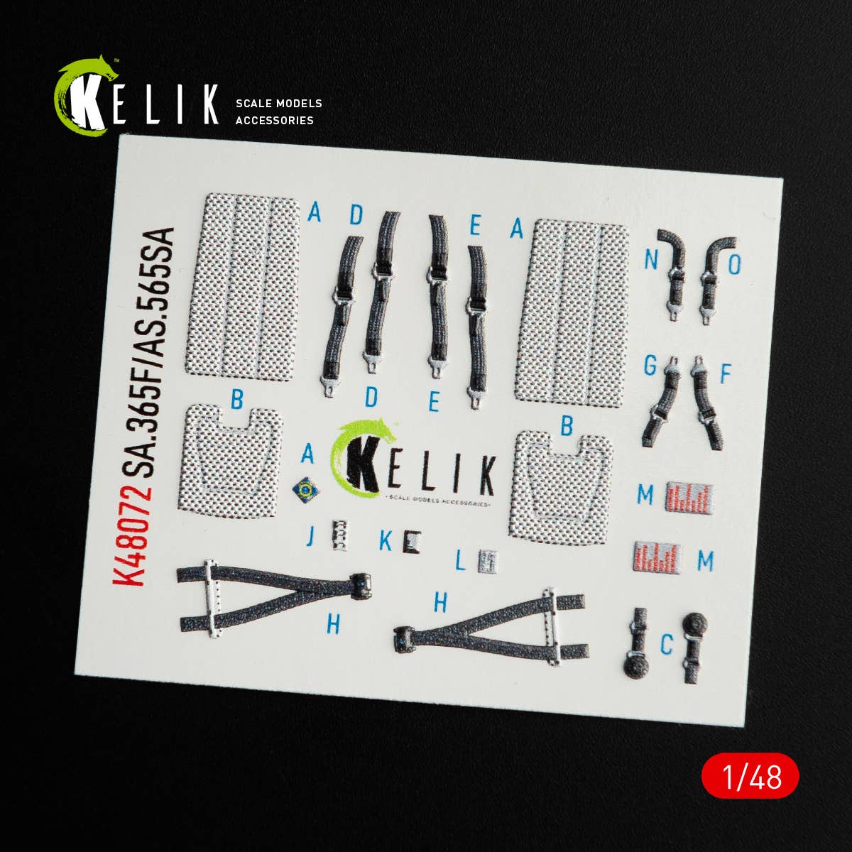 Dauphin II SA.365F / AS.565SA interior 3D decals for Kitty Hawk ...