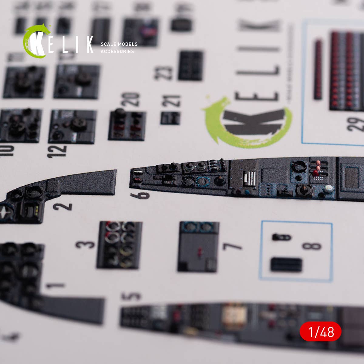 Messerschmitt Me-410 A1 interior 3D decals for Meng Model kit | HLJ.com
