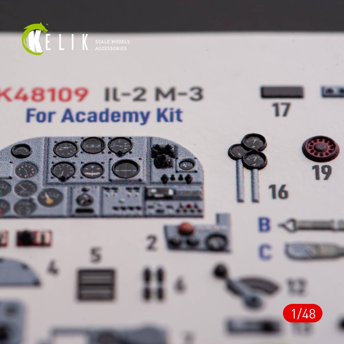 IL-2M3 - interior 3D decals for Academy/Accurate Miniatures kit | HLJ.com
