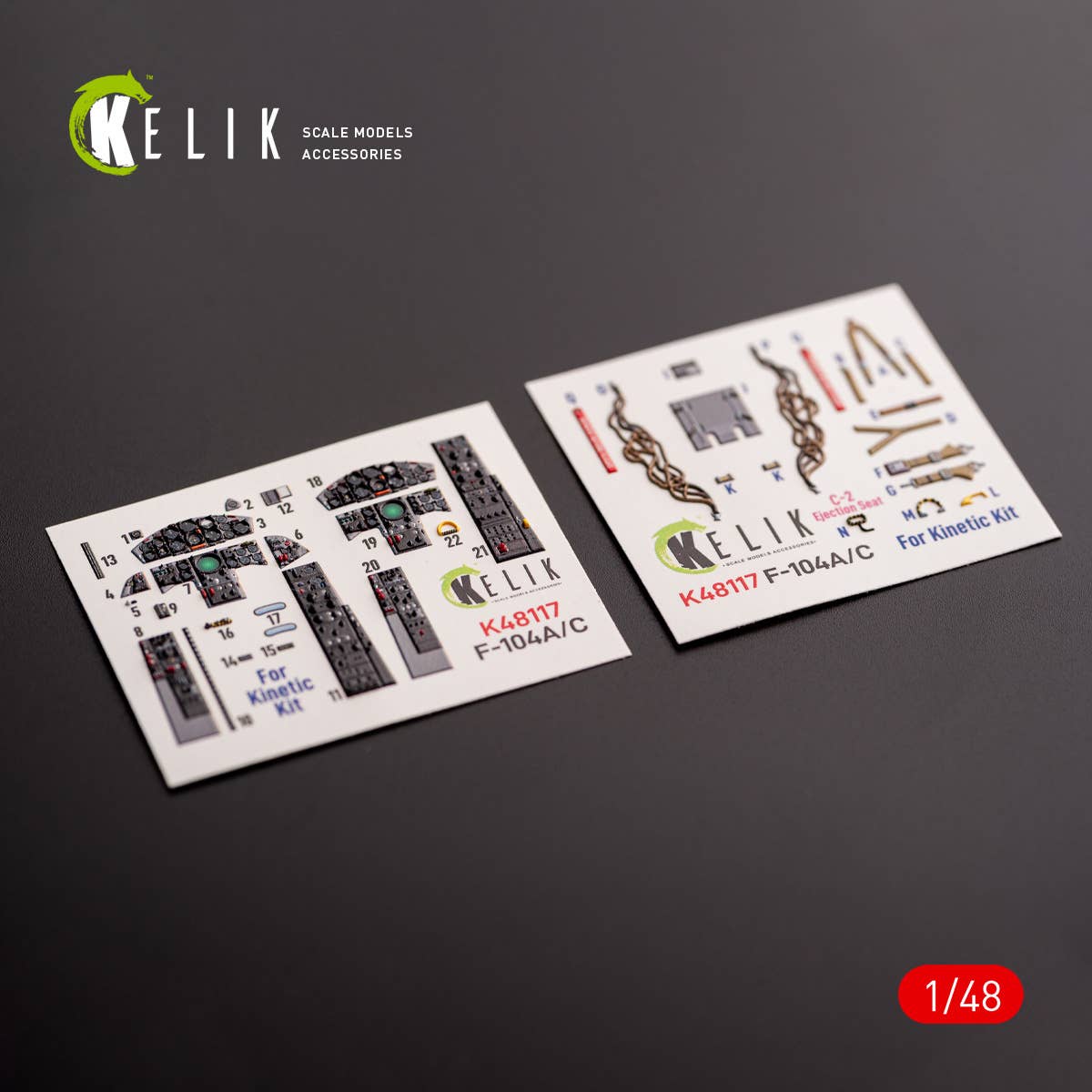 F-104A/C - interior 3D decals for Kinetic kit (for. Kinetic) | HLJ.com