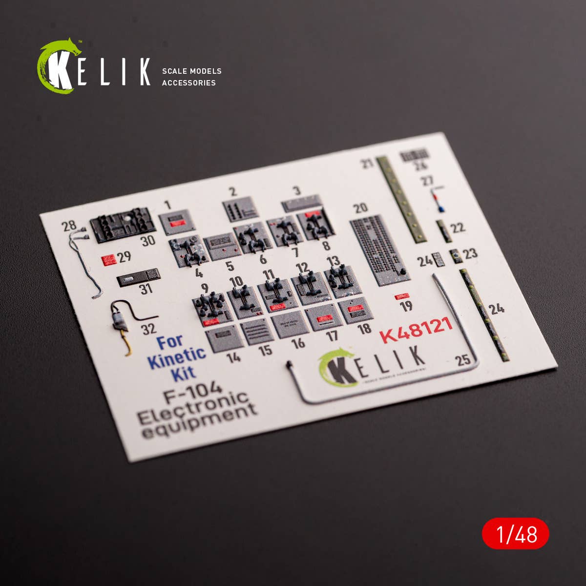 F-104 series Electrical Equipment - interior 3D decals for Kinetic kit ...