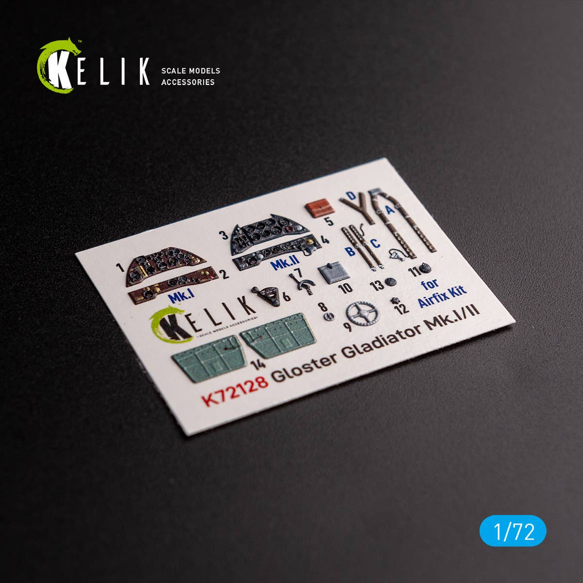 Gloster Gladiator Mk.I/II - interior 3D decals for Airfix kit | HLJ.com