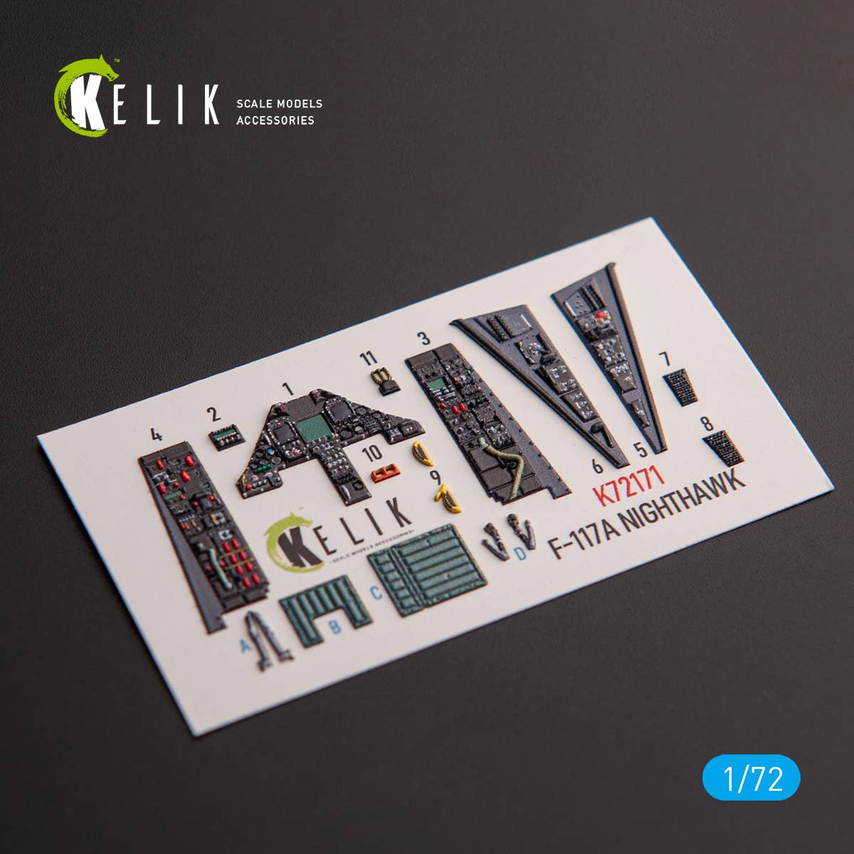 F-117A NIgHTHAWK - interior 3D decals for Academy kit | HLJ.com