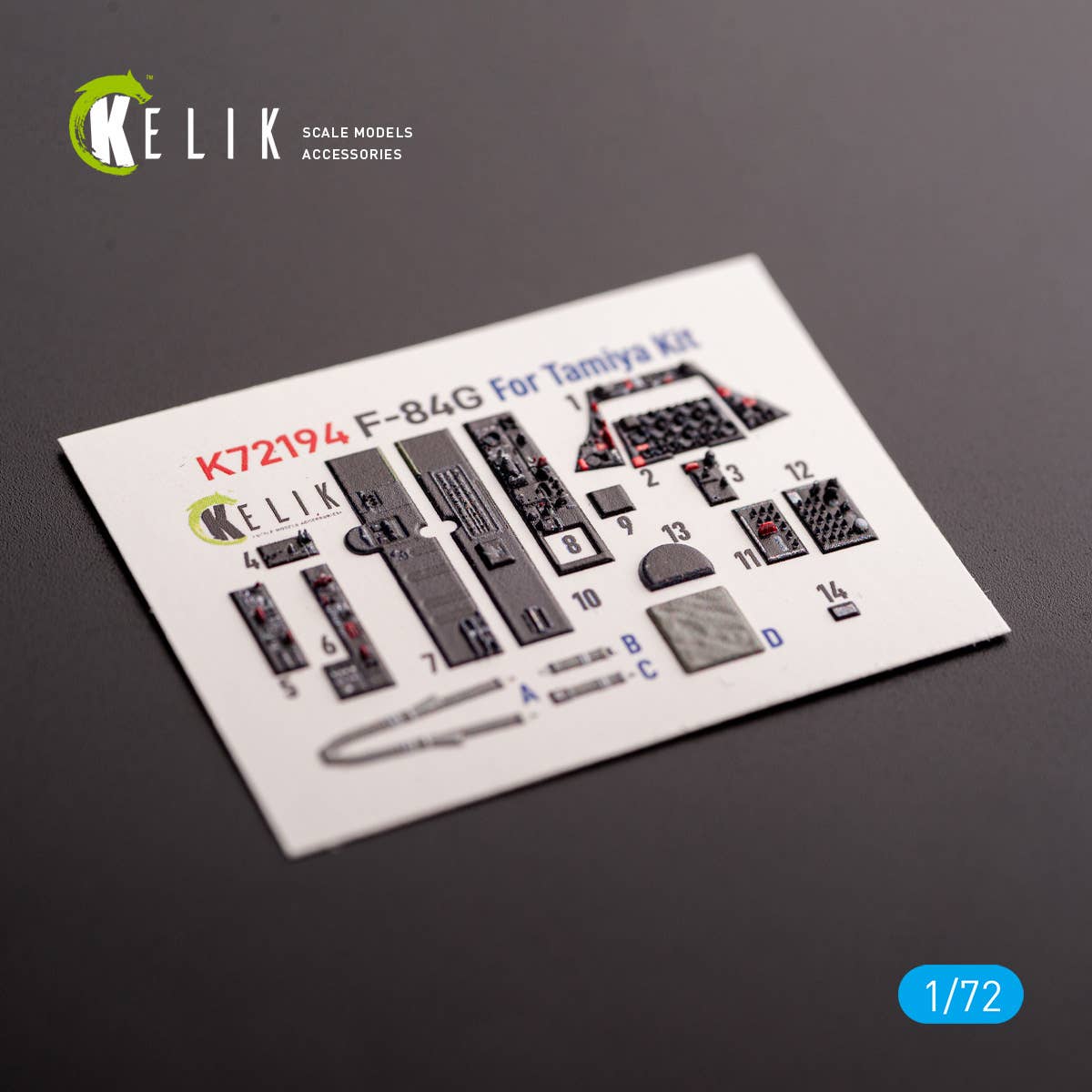 F-84G Thunderjet - interior 3D decals for Tamiya kit (for. Tamiya ...