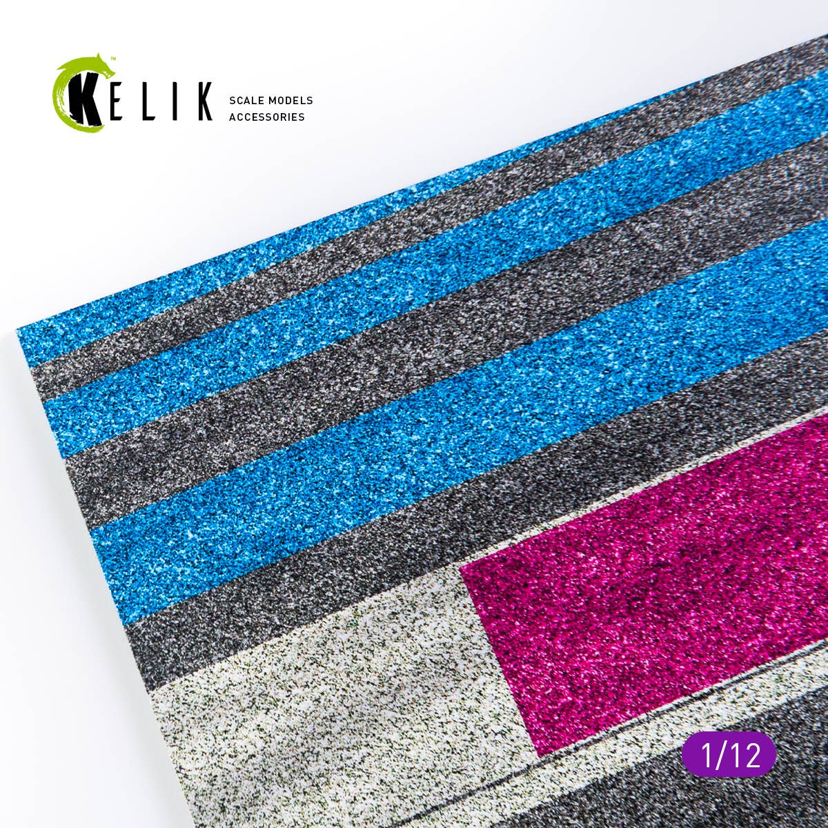 Asphalt road Moto race track type 3 Base - Acrylic 3 mm (180 x 357 mm ...