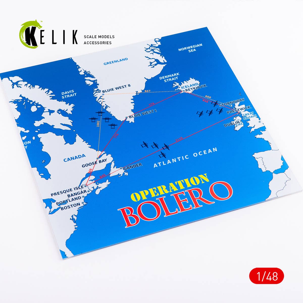 Operation Bolero WWII era - Acrylic 3 mm (240 x 240 mm) (190g) | HLJ.com