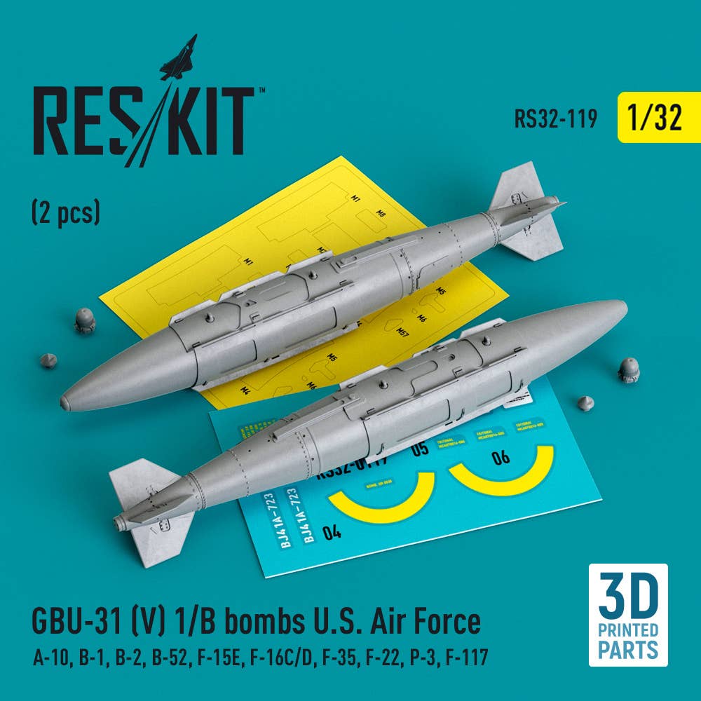 GBU-31 (V) 1/B bombs U.S. Air Force (2 pcs) (3D Printed) | HLJ.com