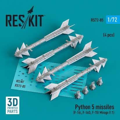 Python 5 missiles (4 pcs) (3D Printed) | HLJ.com