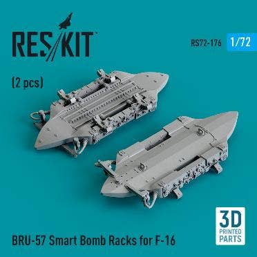 BRU-57 Smart Bomb Racks for F-16 (2 pcs) (3D Printed) | HLJ.com