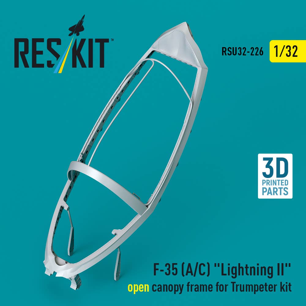 F-35 (A/C) Lightning II open canopy frame for Trumpeter kit (3D Printed ...