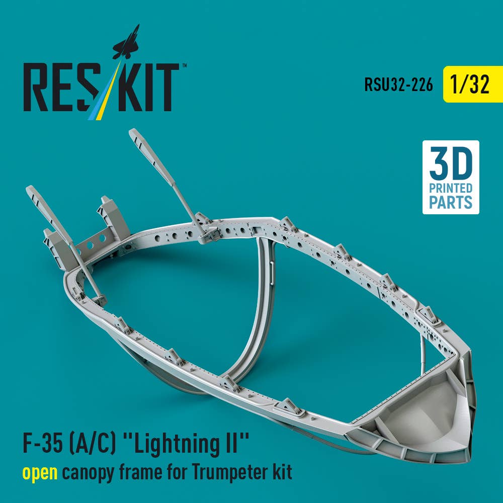 F-35 (A/C) Lightning II open canopy frame for Trumpeter kit (3D Printed ...