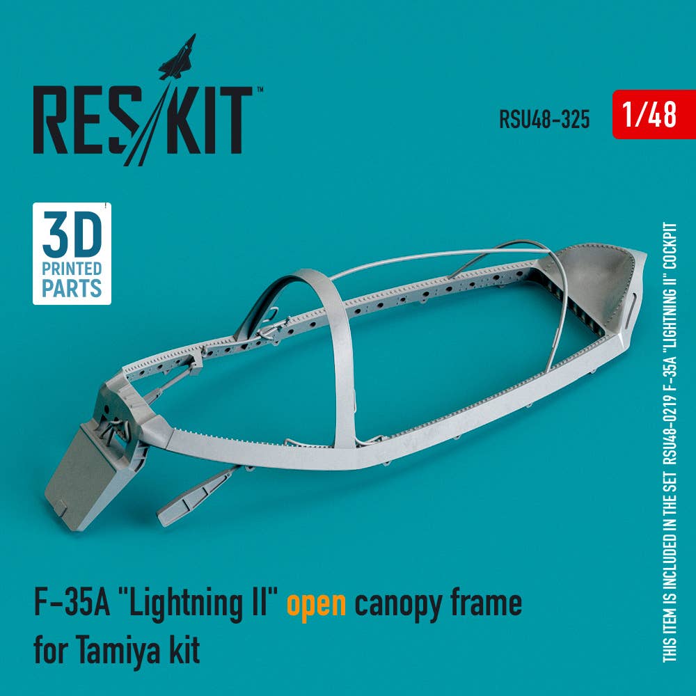 F-35A Lightning II open canopy frame for Tamiya kit (3D Printing) | HLJ.com