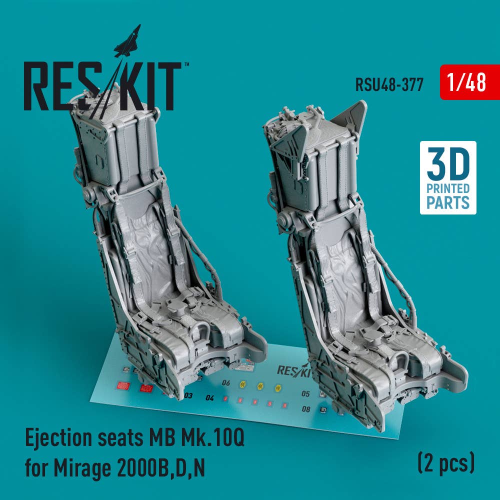 Ejection seats MB Mk.10Q for Mirage 2000B,D,N (2 pcs) (3D Printed ...