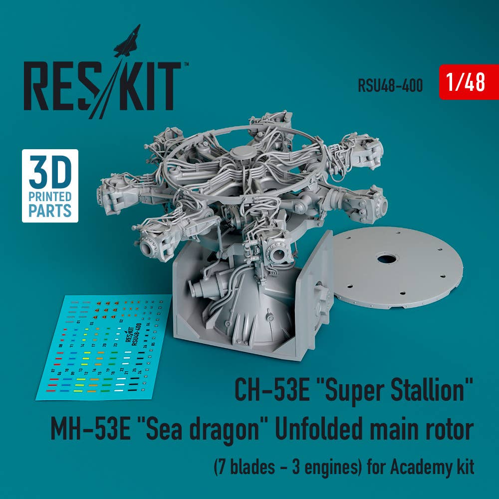 CH-53E Super Stallion , MH-53E Sea dragon unfolded main rotor (7 blades ...